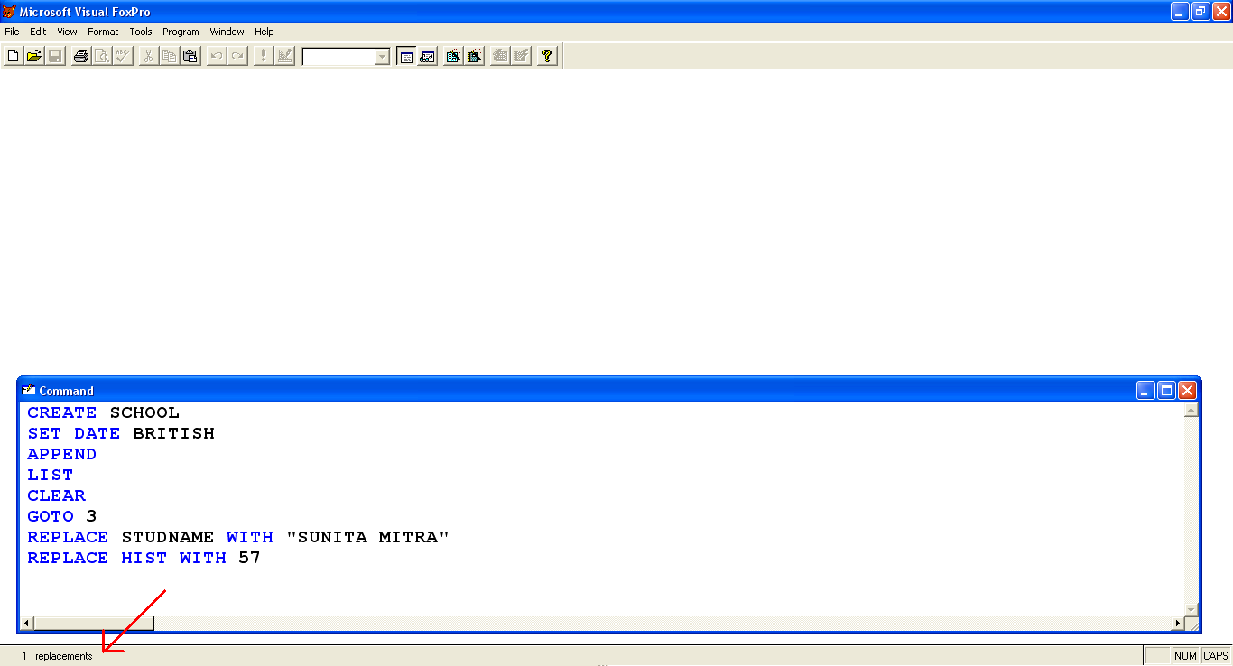 Microsoft Visual FoxPro 6.0 Database Table – Samasto